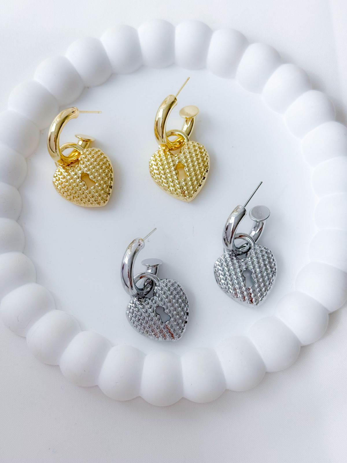 Arete Corazon – Compra mayorista Cornalina